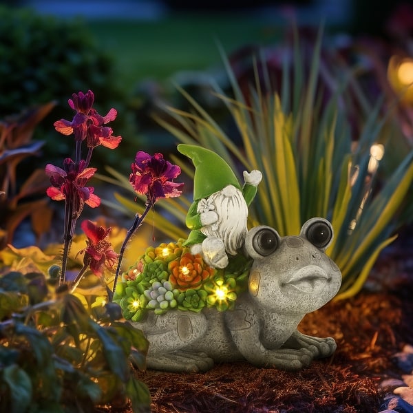 Solar Garden Outdoor Statues with LED Light - On Sale - Bed Bath ...