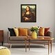 La Pastiche Mona Lisa with Feathered Ebony Frame, 23.24" x 27.24" - On ...