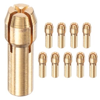 Brass Drill Chuck, Collets Set Quick Change Replacement Shank Diameter ...