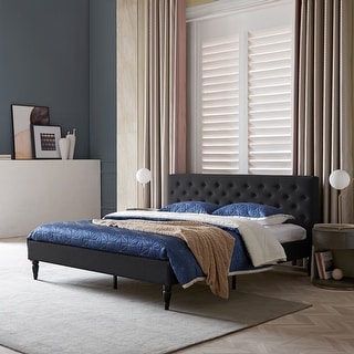 Atterbury Upholstered King Bed Platform by Christopher Knight Home ...