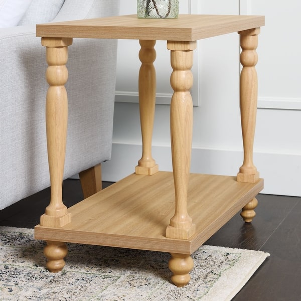 light oak sofa end table
