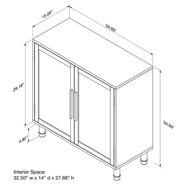 Hopper Studio Delancey Light Blond 2-Door Cabinet - Bed Bath & Beyond ...