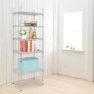 5-tier Chrome Wire Shelving Rack - Bed Bath & Beyond - 38459879