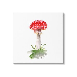 Stupell Red Abstract Mushroom Canvas Wall Art Design by Two If By Sea ...