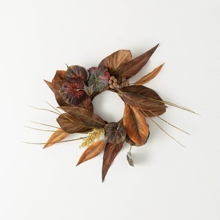 Sullivans Artificial Magnolia Leaf Wreath - Bed Bath & Beyond - 40764714