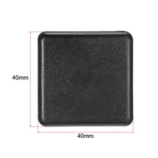 Standard Plastic Square Aluminum Extrusion End Cap Black 50x50mm 5pcs ...