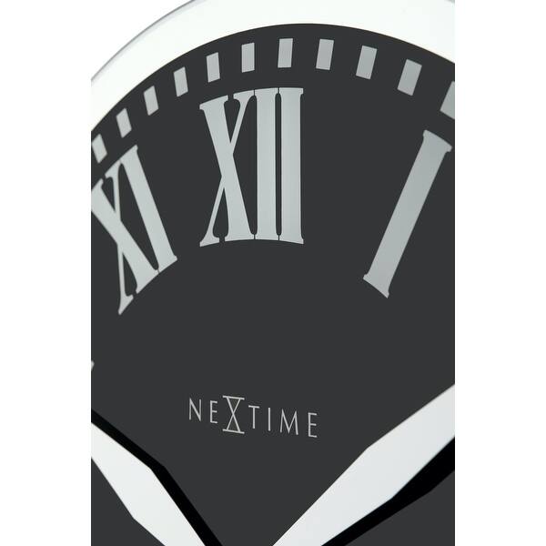 NeXtime Romana Glass Wall Clock, Pendulum Movement, Modern Roman ...