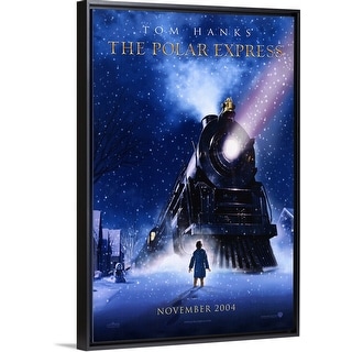 "The Polar Express (2004)" Black Float Frame Canvas Art - Bed Bath ...