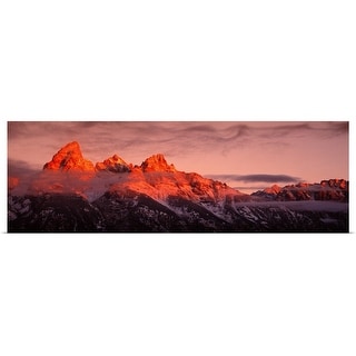 "Sunrise Teton Range Grand Teton National Park WY" Poster Print - Bed ...