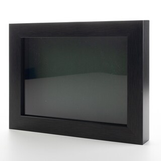 Charcoal 24x36 Wood Shadow Box with Green Acid-Free Backing - With 5/8 ...