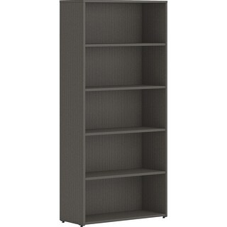 HON Mod Slate Teak Laminate Bookcase - Bed Bath & Beyond - 35070896