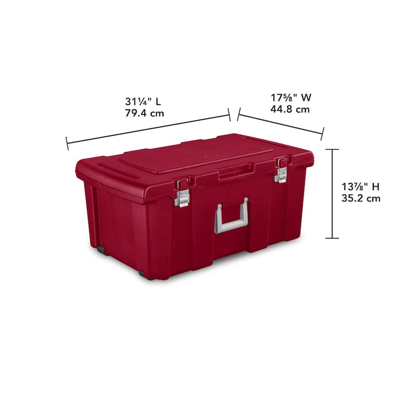 Lockable foot lock toolbox container - Bed Bath & Beyond - 37625906