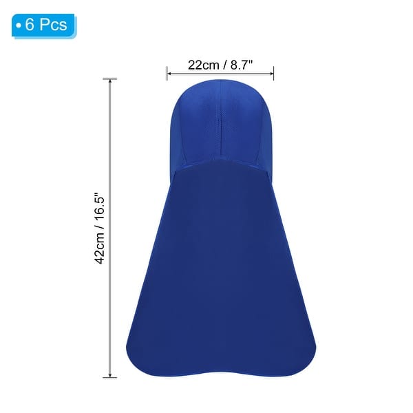 6pcs Hard Hat Sun Shade, Neck Shade Cooling Skull Cap, Blue - M (US 10 ...
