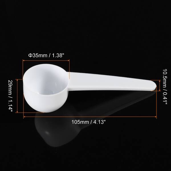 Micro Spoons 10 Gram Measuring Scoop Round Bottom Mini Spoon 30Pcs ...