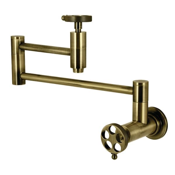 Kingston Brass KS810.RKZ Wendell 3.8 GPM Wall Mounted Single Hole Pot ...