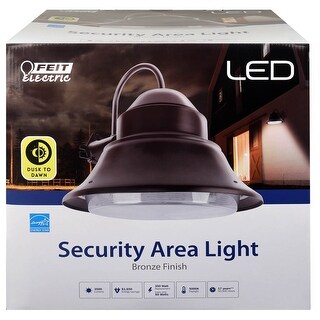 Feit Electric 73700 Dusk to Dawn LED Security Light Fixture, Bronze, 13 ...