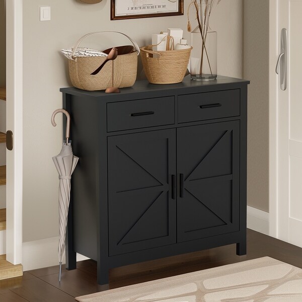 Black cabinet with drawers store
