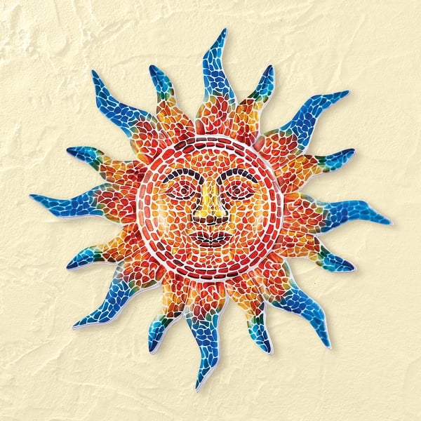 Indoor & Outdoor Mosaic Sun Wall Sculpture - On Sale - Bed Bath ...