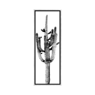 iCanvas "Black & White Saguaro Cactus II" by Mia Jensen Framed - Bed ...