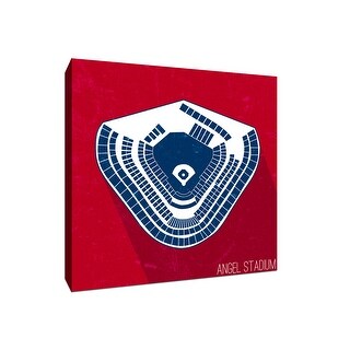Angel Stadium Seating Map - MLB Seating Map - 9x9 Gallery Wrapped ...