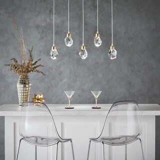 Galway Crystal Rock LED Pendant / Chandelier by iNSPIRE Q Bold - Bed ...