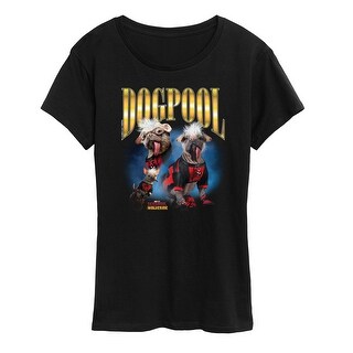 Women's Deadpool & Wolverine Dogpool Bootleg Short Sleeve Tee - Bed ...