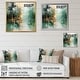 Designart "Green And White Forest Echoes " Forest Wall Art - Bed Bath ...