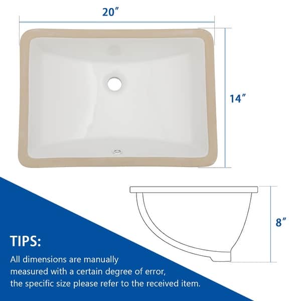 bathroom sink dimensions