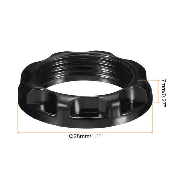 E12 Light Socket Ring, Lamp Shade Holder Ring for Light Fixtures, Black ...