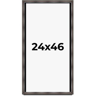 24x46 Shadow Box Frame Brown Cherry | 2.625 Inches Deep Pine Wood - Bed ...