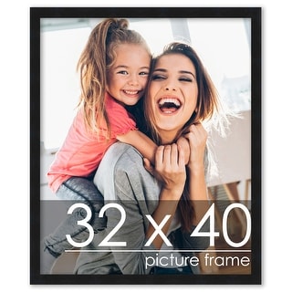 32x40 Frame Black Modern Minimalist - Modern Wood Picture Frame ...