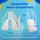 Easy Pool Step Entry System w/ Gate - 32.5 in. W x 82.5 in. D x 81 in ...