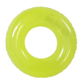 30-Inch Inflatable Bright Yellow Swim Ring Tube Pool Float for Ages 4 ...