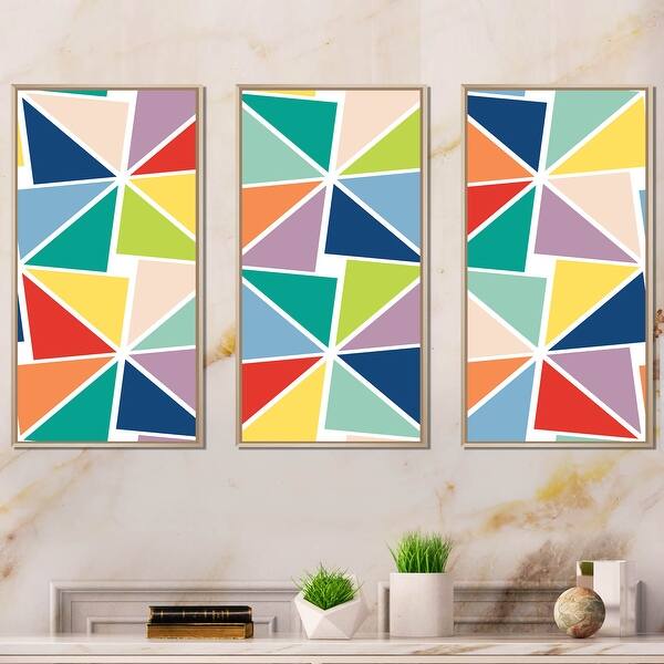 triangle wall art design