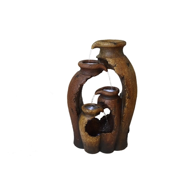 Pouring Jugs Fountain With 4 LED Lights - Bed Bath & Beyond - 33313453