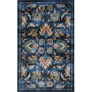 Mohawk Home Pallava Floral Ornamental Area Rug - Bed Bath & Beyond ...