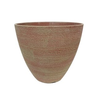 The Your Choice Patio and Indoor Garden 12" Faux Ceramic Resin Planter ...