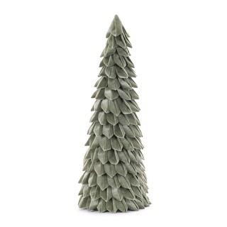 Green Polyester Paper Cone Tree with Soft Fabric Design for Indoor ...