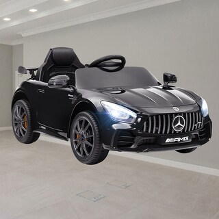 Licensed Mercedes-Benz AMG GTR 12V Kids Ride-On Car with Remote Control ...