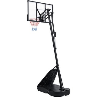 Portable Basketball Hoop System, High Strength PE Base With Wheels 8 ...