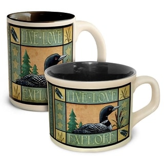 American Expedition Lodge Coffee & Soup Mug Set - Loon - CM-SM-621 ...