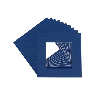 16x16 Mat for 12x12 Photo - Bottle Blue Matboard for Frames Measuring ...