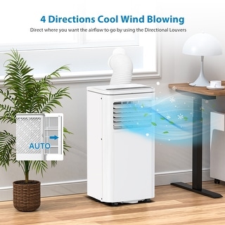 Portable Air Conditioner 10,000 BTU 3-IN-1 Quiet AC Unit with Remote ...