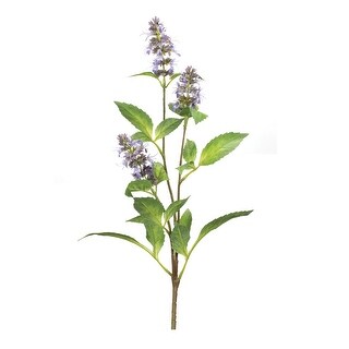 Purple Buddleia Floral Stem (Set of 6) - Purple, Green - Bed Bath ...
