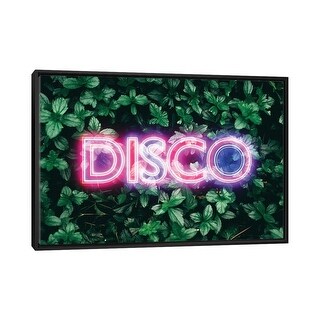iCanvas "Disco Plants" by Ink & Drop Framed Canvas Print - Bed Bath ...