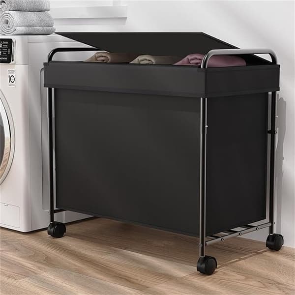 large rolling laundry sorter