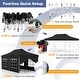 Costway 10 x 20 FT Pop up Canopy Outdoor Canopy Tent with 6 Sidewalls ...