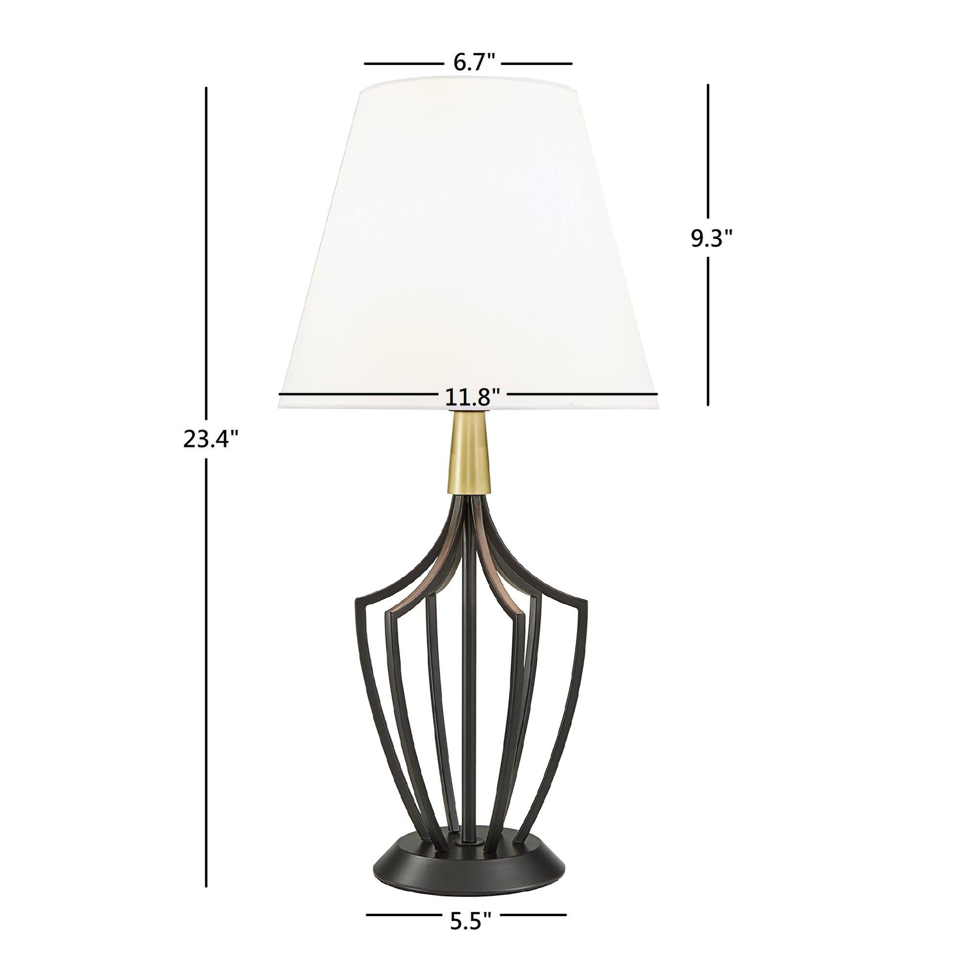 Paula Matte Black Finish Modern Table Lamp by iNSPIRE Q Modern - On ...