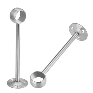 Pipe Bracket19mm DiaCeiling Mounted Rail Rod Support Socket 2pcs ...