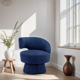 360 Degree Swivel Cuddle Barrel Accent Chairs Round Armchairs with Wide ...